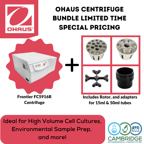 Ohaus Frontier FC5916R Centrifuge Bundle – Cambridge Environmental Products, Inc.