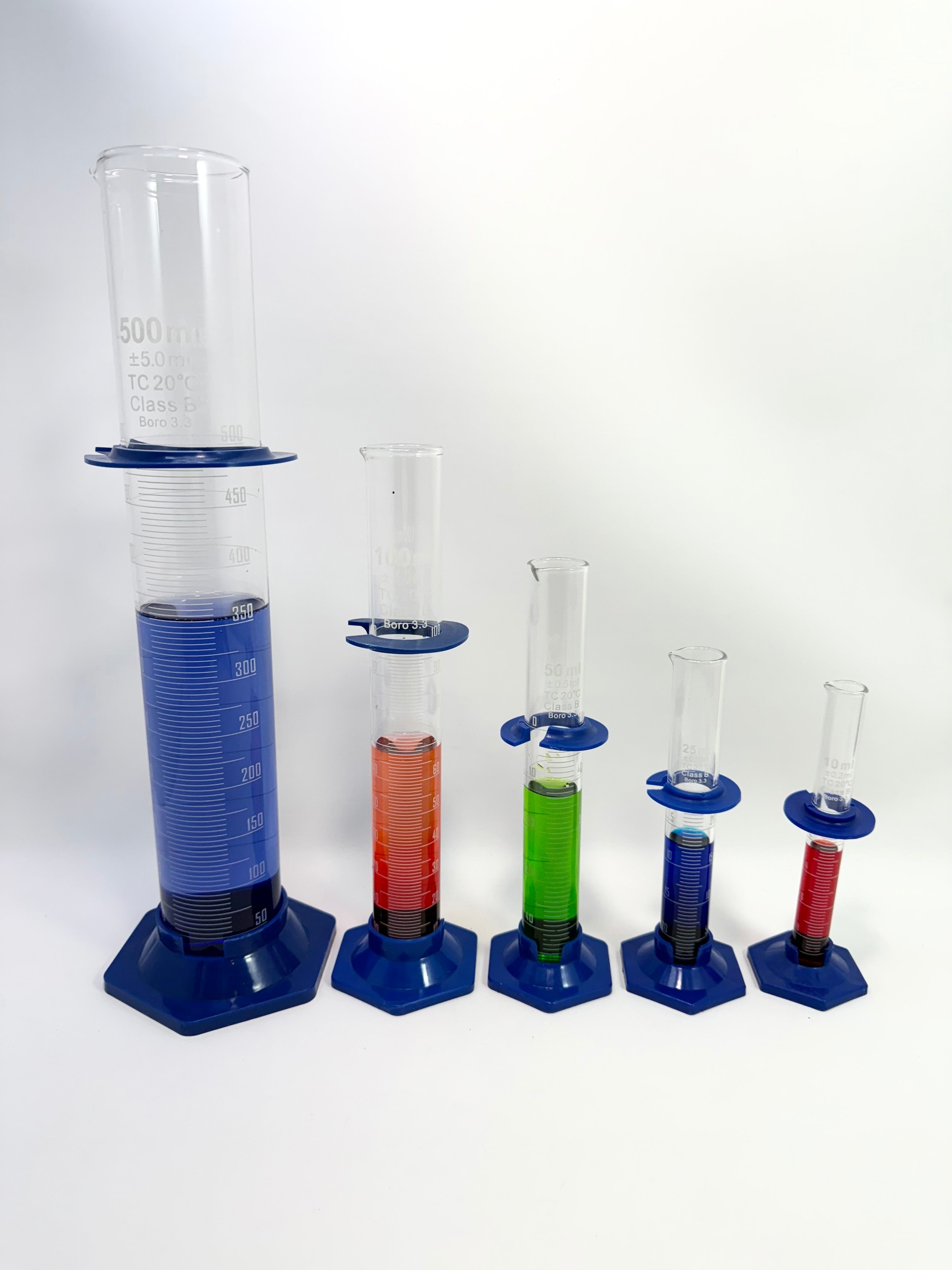 Graduated Glass Cylinder with Removable Plastic Base and Guard ...