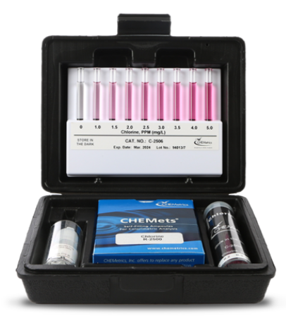 Chlorine CHEMets® Visual Test Kits – Cambridge Environmental Products, Inc.