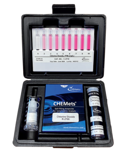 Chlorine Dioxide CHEMets® Visual Test Kit – Cambridge Environmental ...