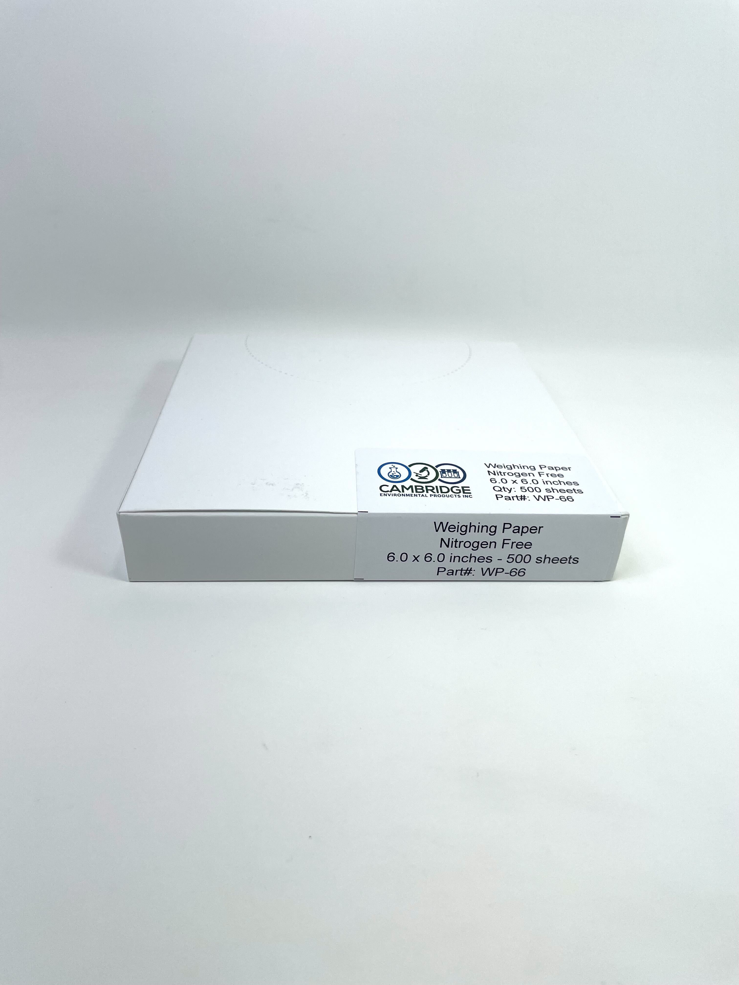 6 x 6" Nitrogen Free Weighing Paper - 500 Sheets – Cambridge ...